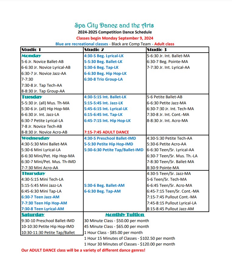 SCDA - Schedules and Forms